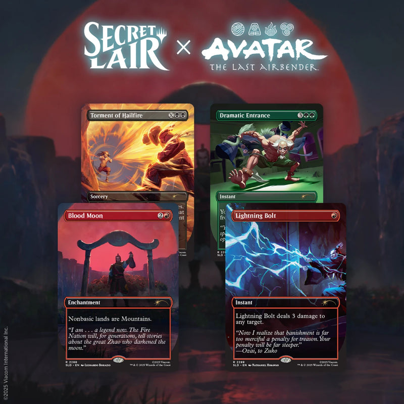 Magic the Gathering Secret Lair X Avatar: The Last Airbender Everythin ...